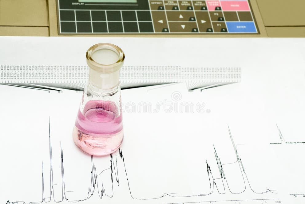 Spectrums en steekproef stock afbeelding. Image of analyse - 8900929
