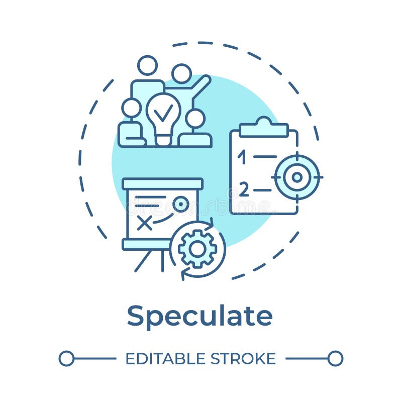Speculate concept icon stock illustration. Illustration of agile ...