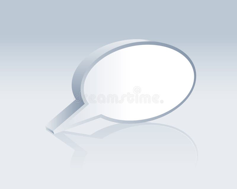 Speech balloon stock vector. Illustration of infos, oval - 8166695