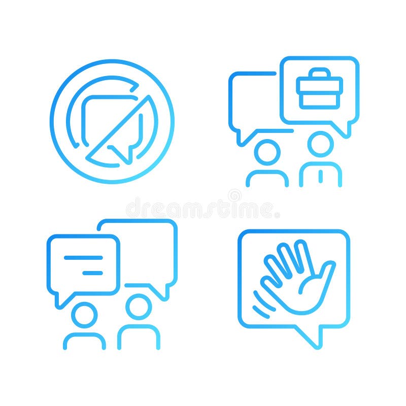 Speech Balloons for Dialogues Pixel Perfect Gradient Linear Vector ...