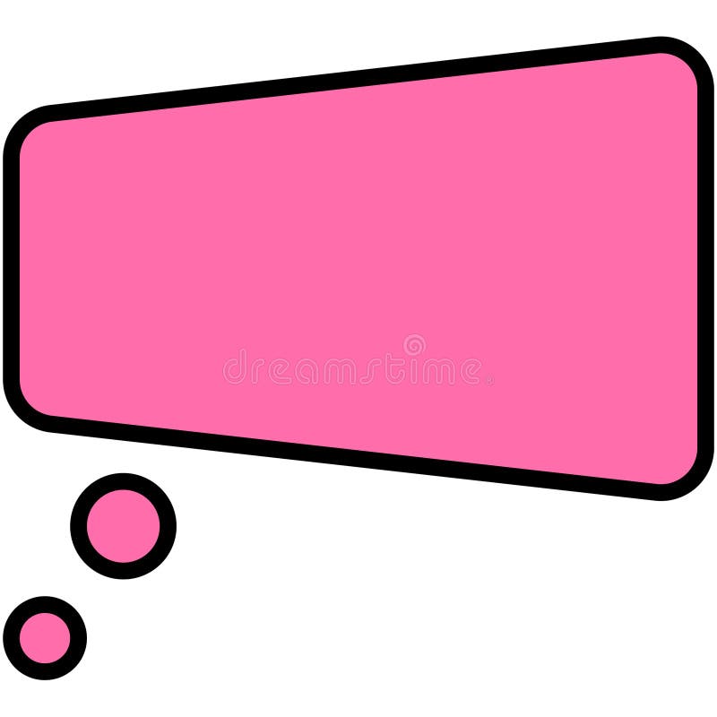 Speech Balloons Icon, Filled Style Vector Illustration Stock Vector ...