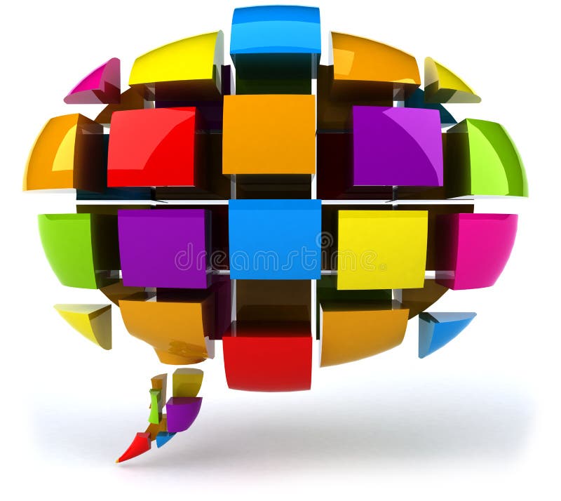 Colorful callout shapes stock vector. Illustration of communication ...