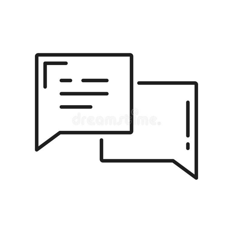 Speech Bubble Abstract Memo Dialog Message Doodle Stock Vector ...