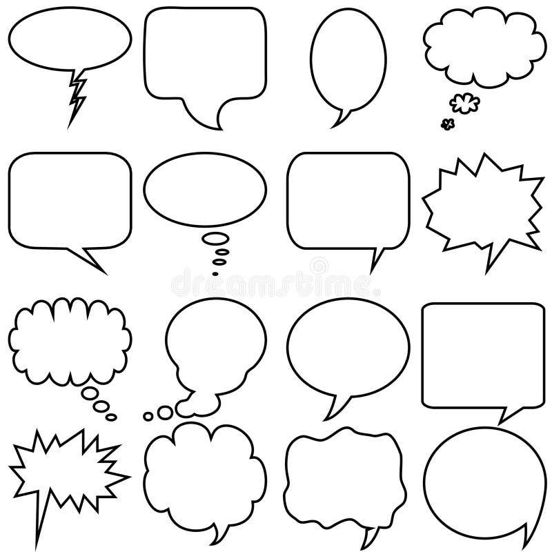Speech Bubble, Speech Balloon, Chat Bubble Vector Art Icon Graphics for ...
