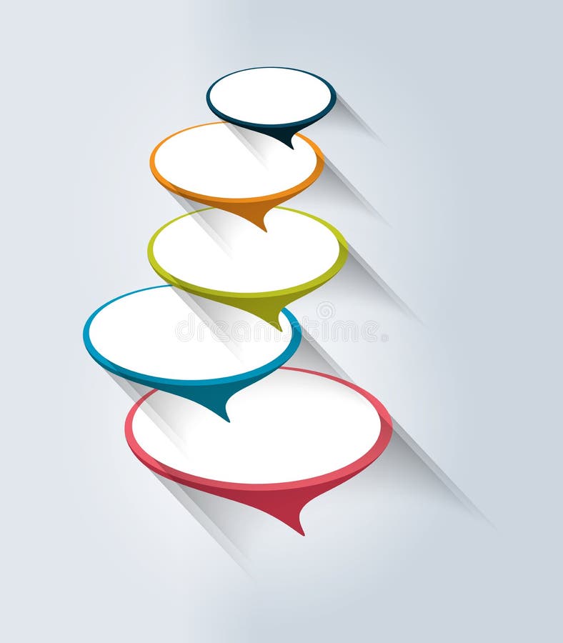 Speech Bubble Banner, Template. Business Color Vector Stock Vector ...