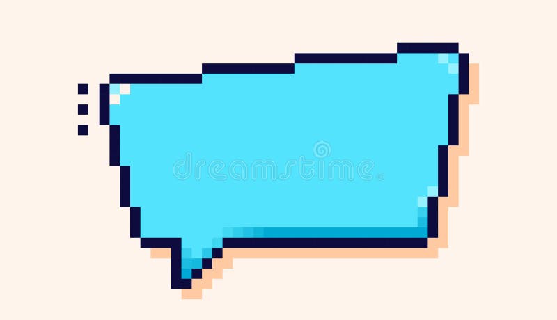 8 bit simple art. stock illustration. Illustration of notification ...