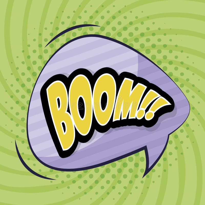 Boom word comic pop art stock vector. Illustration of icon - 140396258