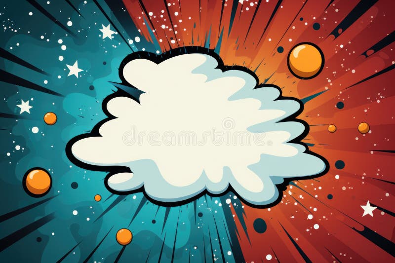 Speech Bubble Burst Comic Art Illustration Stock Illustration ...