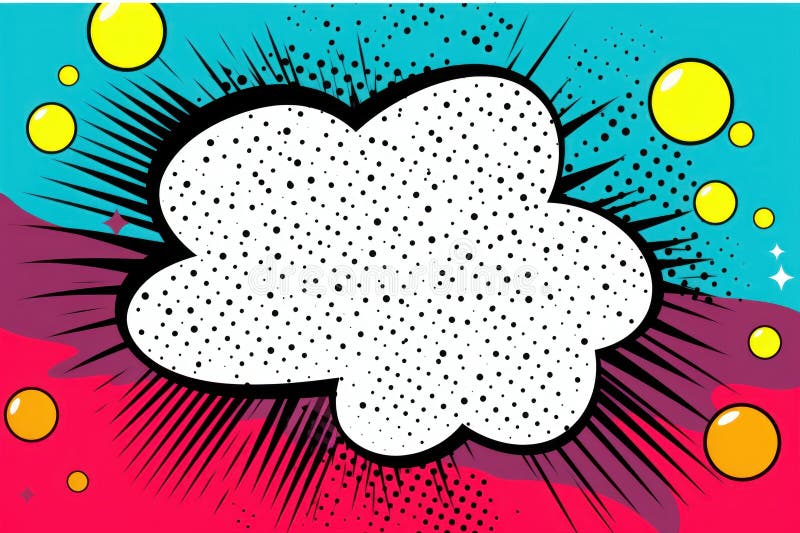 Speech Bubble Burst Comic Art Illustration Stock Illustration ...