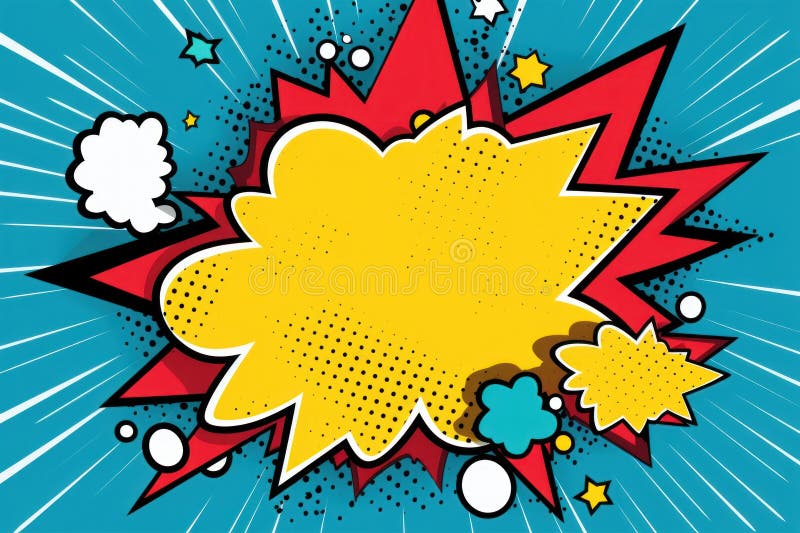 Speech Bubble Burst Comic Art Illustration Stock Illustration ...