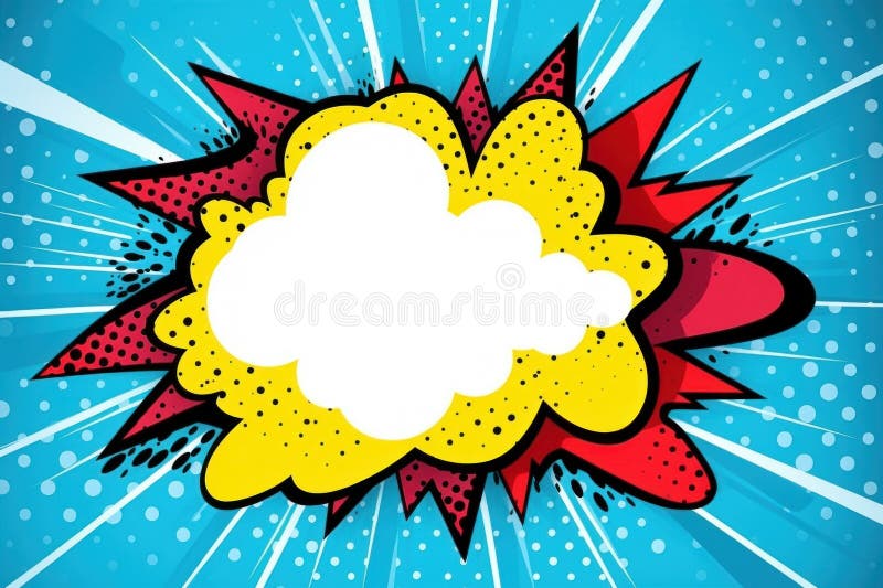 Speech Bubble Burst Comic Art Illustration Stock Illustration ...