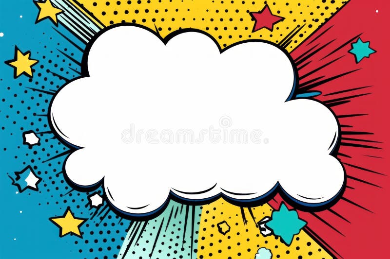 Speech Bubble Burst Comic Art Illustration Stock Illustration ...
