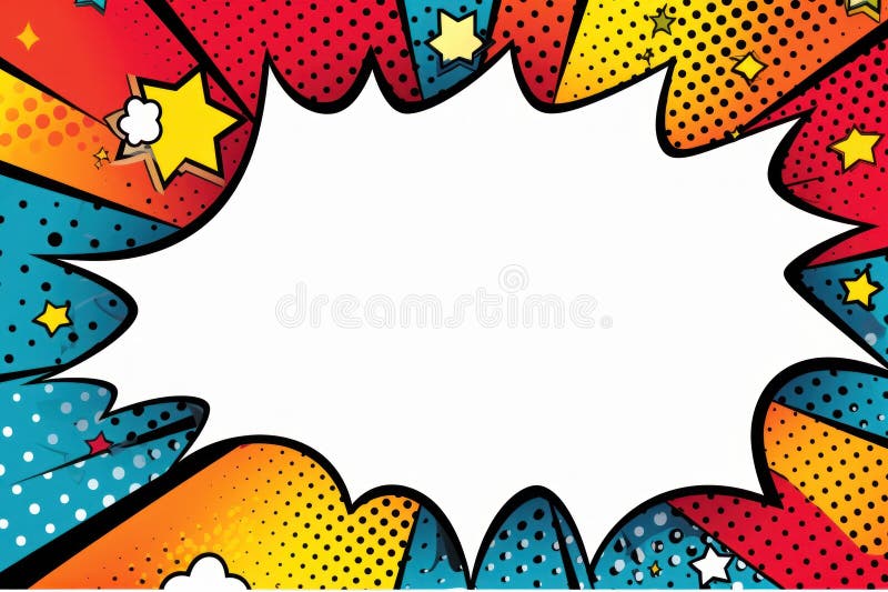 Speech Bubble Burst Comic Art Illustration Stock Illustration ...