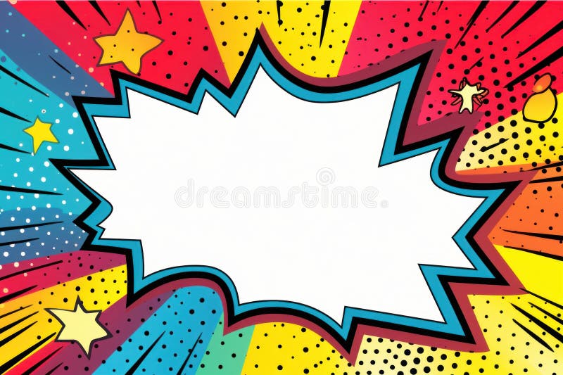 Speech Bubble Burst Comic Art Illustration Stock Illustration ...