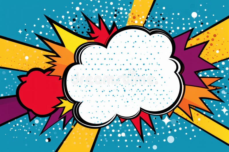 Speech Bubble Burst Comic Art Illustration Stock Illustration ...