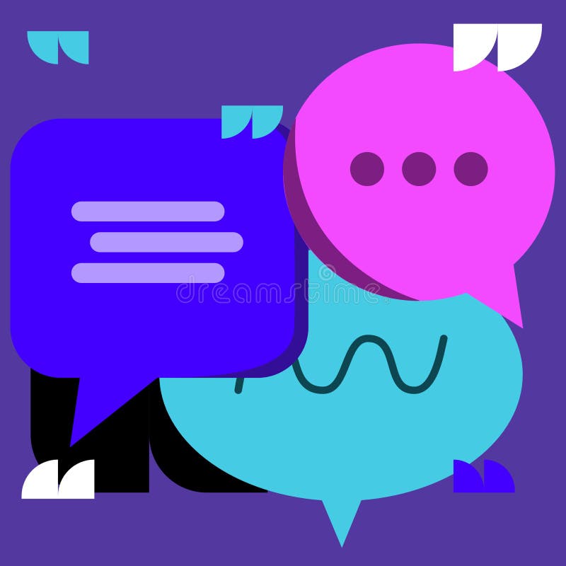 Speech Bubble, Chat Balloon, Talk Messaging, Text Communication Online ...