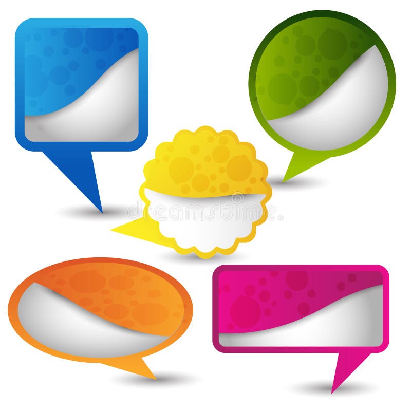 Speech Bubble or Chat Boxes Stock Vector - Illustration of business ...