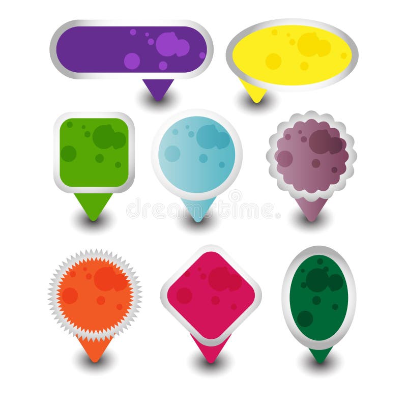 Speech Bubble or Chat Boxes Stock Vector - Illustration of frame ...