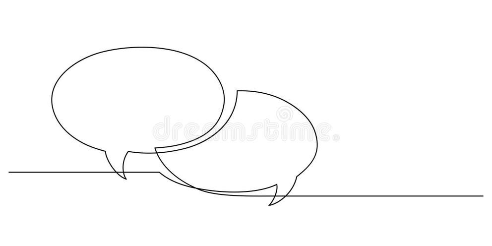 Speech Bubble Line Drawing Stock Illustrations – 36,798 Speech Bubble ...