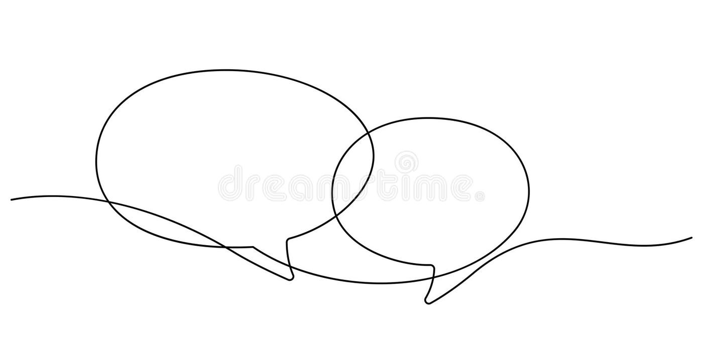 Speech Bubble Line Drawing Stock Illustrations – 38,173 Speech Bubble ...