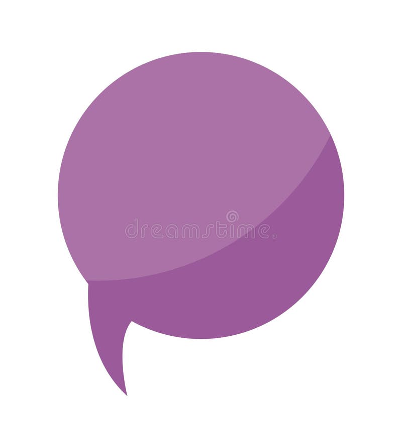 Speech Bubble in Circle Shape Stock Vector - Illustration of talk ...