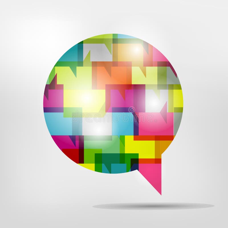 Big speech bubble stock illustration. Illustration of icon - 16346983