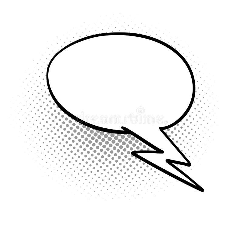 Speech Bubble. Comic Book Style Stock Vector - Illustration of banner ...