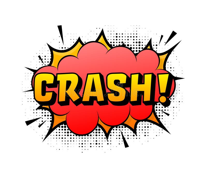 Speech Bubble for Comic Text Crash. Cartoon Comic Sign Stock Vector ...