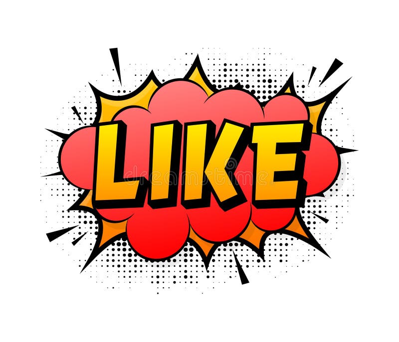 Speech Bubble for Comic Text Like. Cartoon Comic Sign. Effects ...