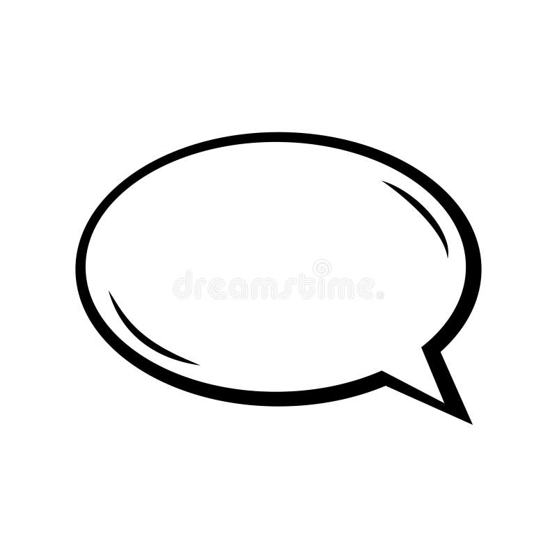 Speech Bubble for Comics. Text Balloon Illustration Stock Vector ...