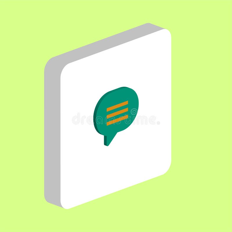 Speech Bubble Computer Symbol Stock Illustration - Illustration of ...