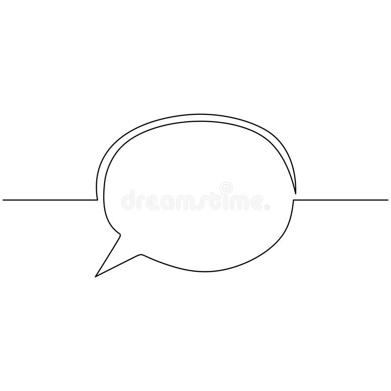 Speech Bubble Continuous Line Drawing Stock Illustrations – 857 Speech ...