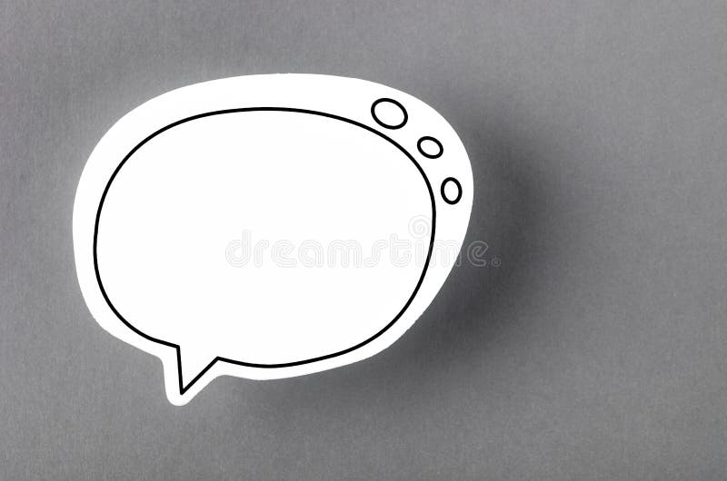 The Speech Bubble with Copy Space Communication Talking Speaking ...