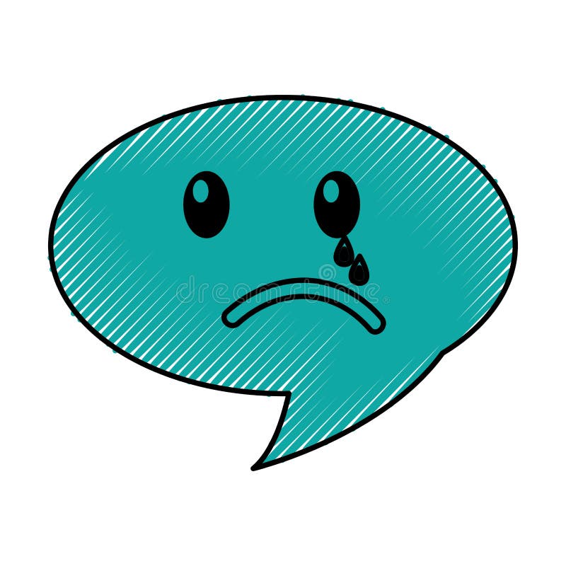 Speech Bubble Crying Comic Character Stock Vector - Illustration of ...