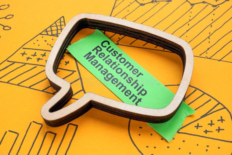 Speech Bubble with Customer Relationship Management. Stock Photo ...