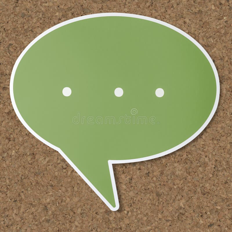Speech bubble cut out icon stock illustration. Illustration of graphic ...