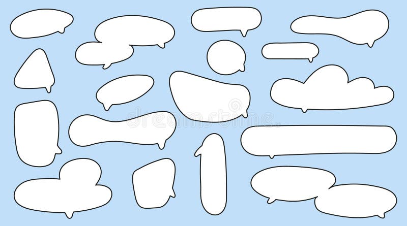 Doodle Chat Balloons Stock Illustrations – 886 Doodle Chat Balloons ...