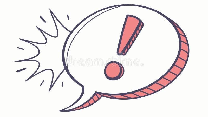 Speech Bubble with Exclamation Mark, Alert and Important News, Vector ...