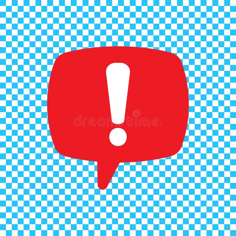 Speech Bubble with Exclamation Mark. Red Attention Sign Icon. Hazard ... Speech Bubble with Exclamation Mark. Red Attention Sign Icon. Hazard ...