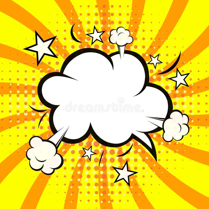 Speech Bubble, Expression Bubble,Pop Art Explosions Background Vector ...