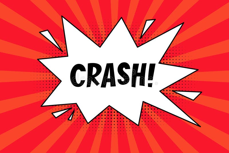 Crash Pop Art Comic Speech Bubbles Book Sound Effects Stock Vector ...