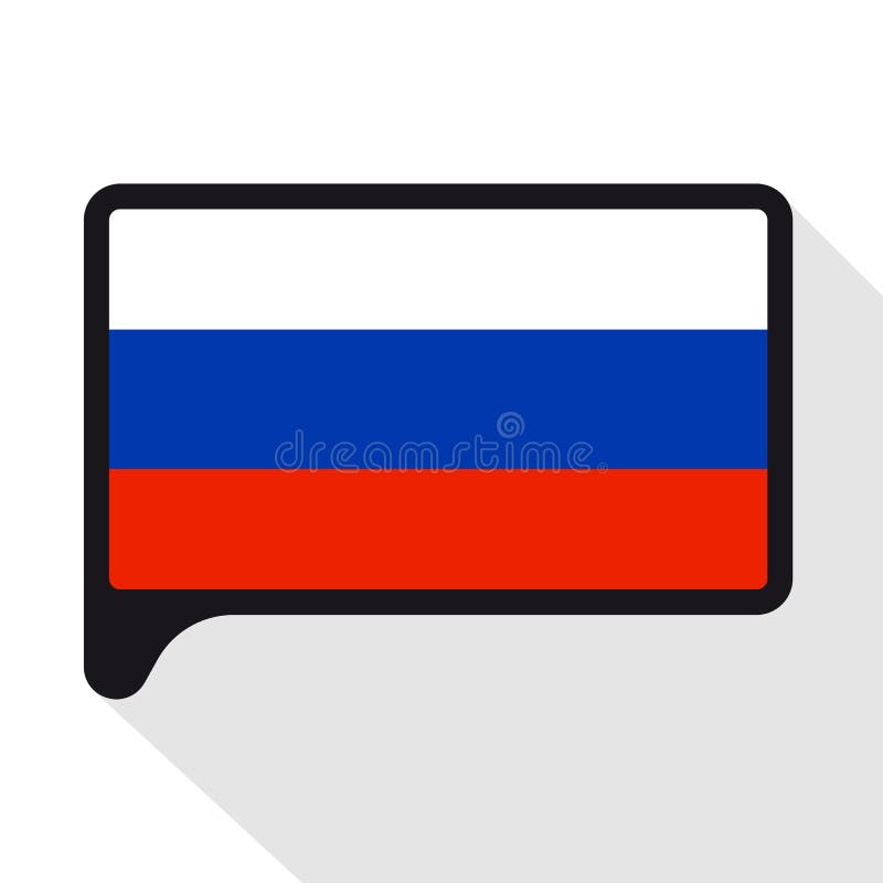Speech Bubble Flag of Russia. the Symbol of Independence Day, a ...