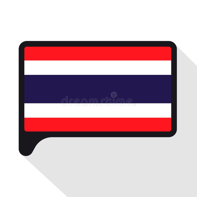 Speech Bubble Flag of Thailand. the Symbol of Independence Day, a ...