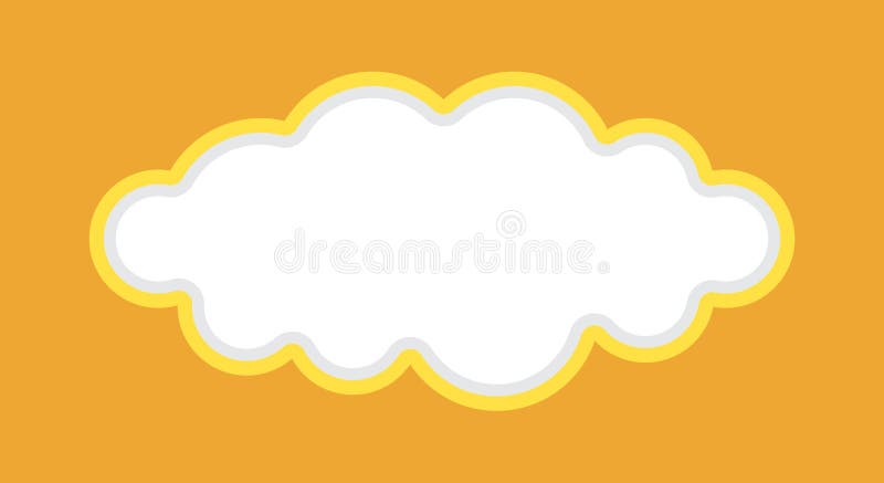 Cloud, Speech Bubble Frame Cloud Shape, Balloon Talk, Dialogue Chat ...