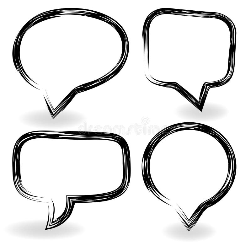 Speech bubble frames stock vector. Illustration of review - 70715435