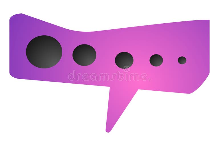 Speech Bubble with Gradient. Conversations, Discussions and Help ...