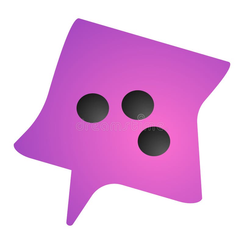 Speech Bubble with Gradient. Conversations, Discussions and Help ...