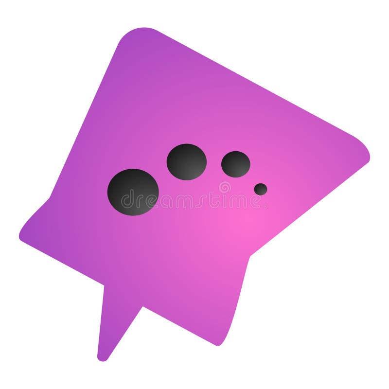 Speech Bubble with Gradient. Conversations, Discussions and Help ...