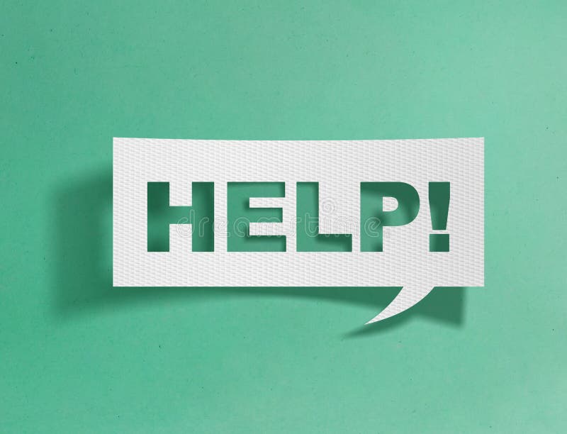 Help Me on a Speech Bubble Shaped Blackboard Stock Image - Image of ...