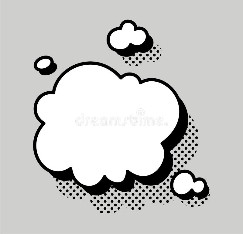 Speech Bubble Icon for Comics. Callout Cloud Cartoon Vector ...